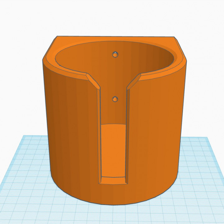 3D Printable Wall mounted cup holder by Happy Trigger