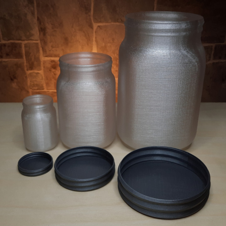 3D Printable Mason Jar by Adha Arimi