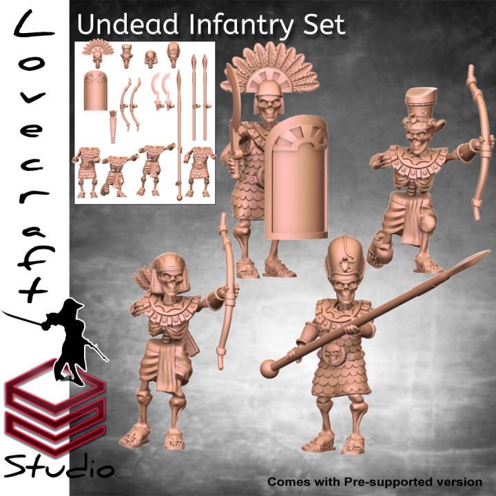 3D Printable Undead Infantry Set by Iain Lovecraft