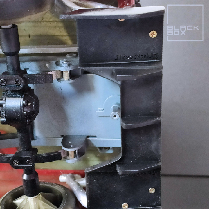 3D Printable WPL D12 RC FULLBODY by BLACKBOX by black-box-MINIATURES STL