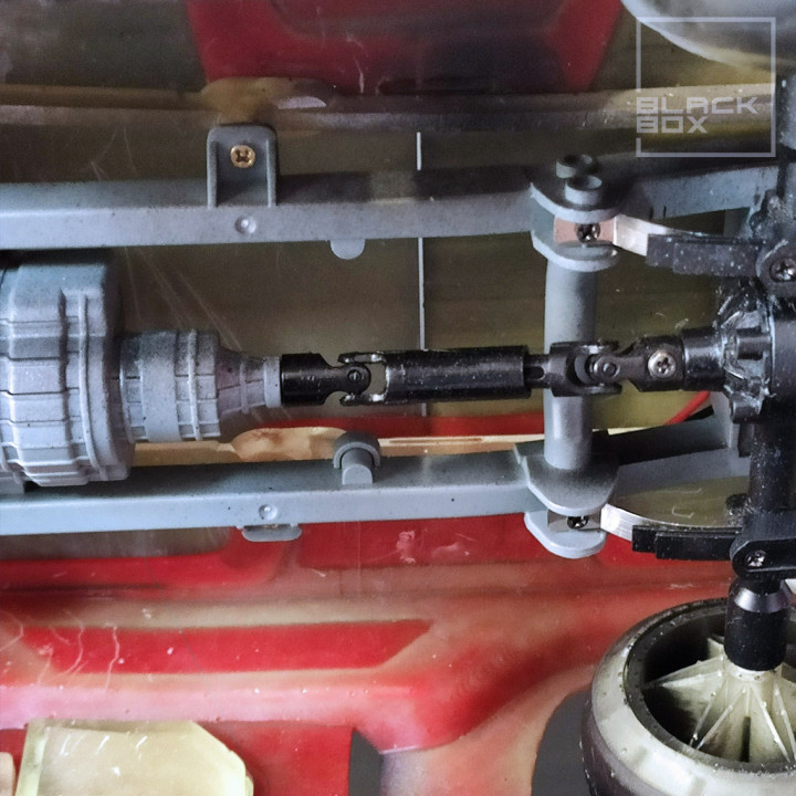 3D Printable WPL D12 RC FULLBODY by BLACKBOX by black-box-MINIATURES STL