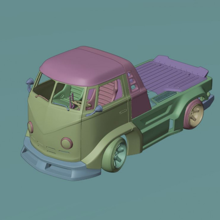 3D Printable WPL D12 RC FULLBODY by BLACKBOX by black-box-MINIATURES STL