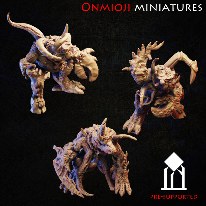 3D Printable Chaos monsters by Stanislav Kuznetsov