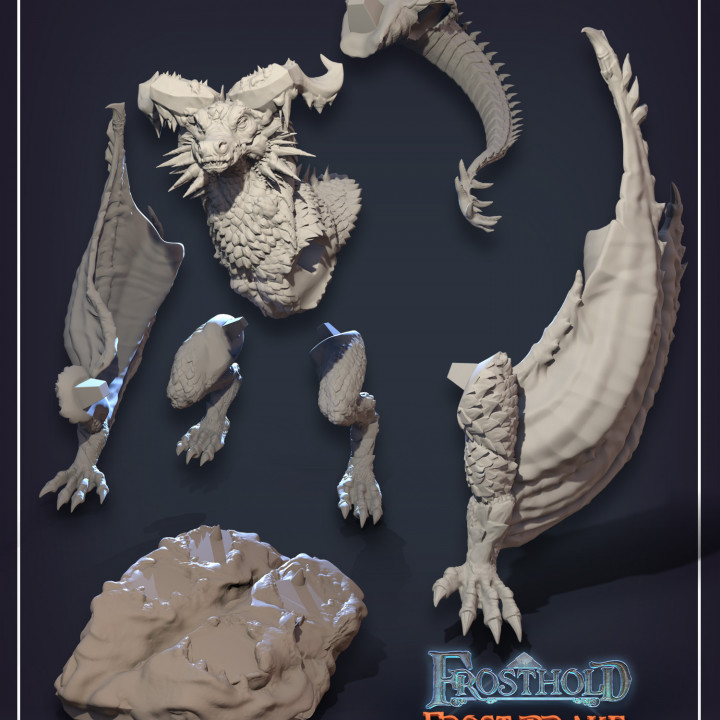 3D Printable Frost Drake by FrostholdMini