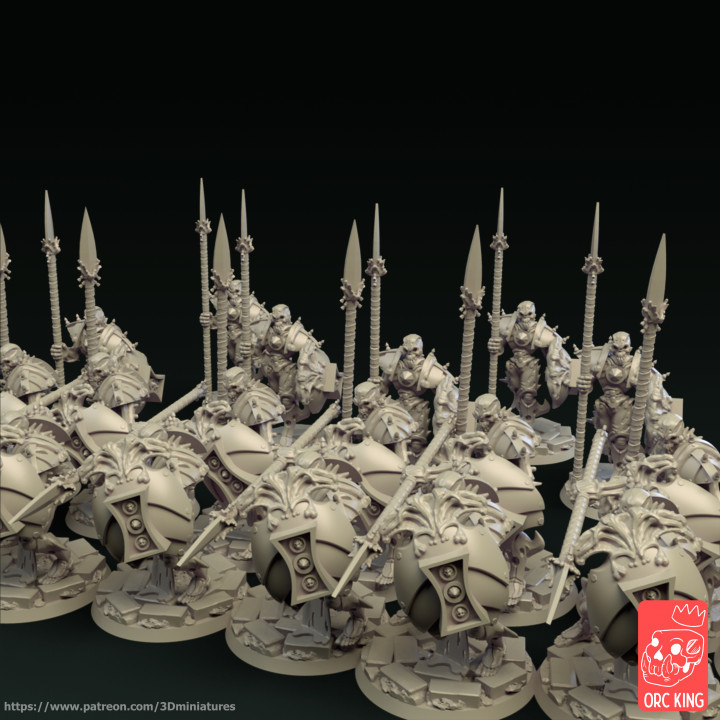 3D Printable Bone Soldiers by Orc King Studio