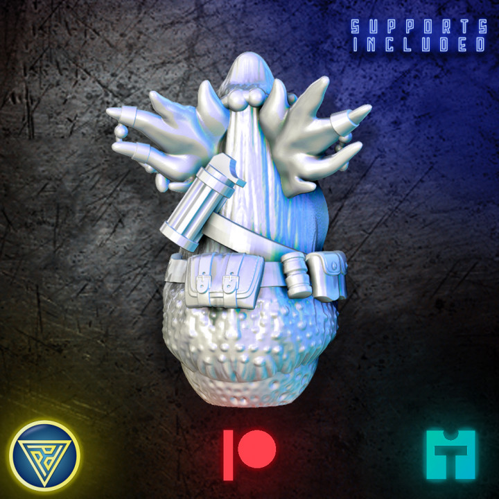 3D Printable Rolling Alien Envoy by Print Paint Play