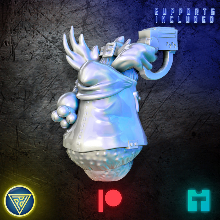 3D Printable Rolling Alien Explorer by Print Paint Play