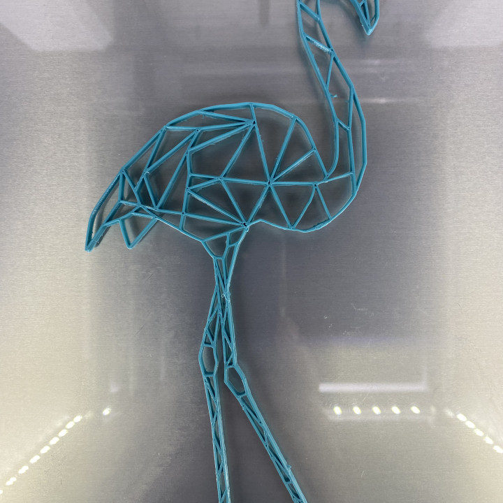 3D Printable Flamingo geometric by Idea Lab