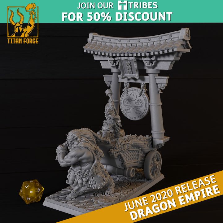 3D Printable Kimon Demon Gate - Dragon Empire - Titan Forge Miniatures ...