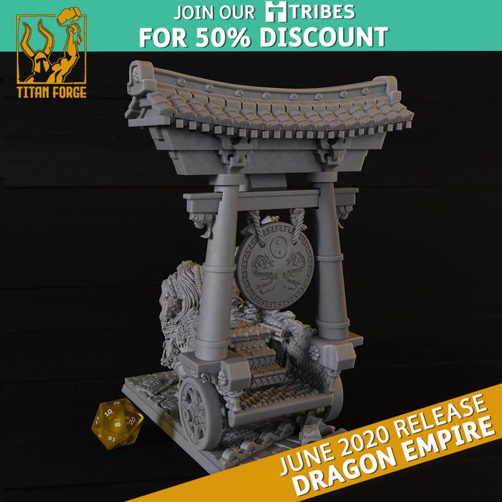 3D Printable Kimon Demon Gate - Dragon Empire - Titan Forge Miniatures ...