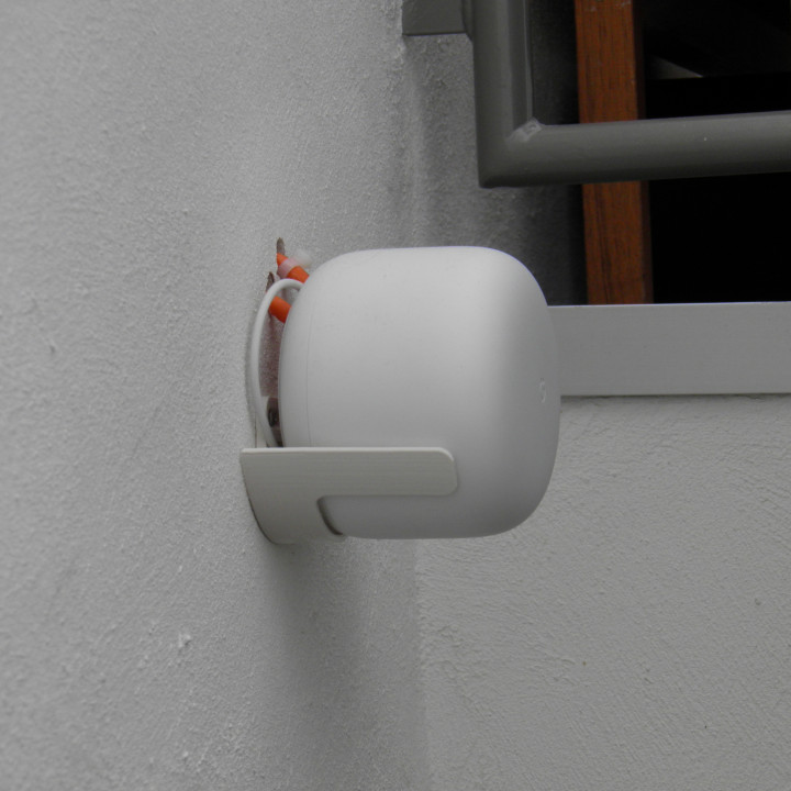 3D Printable Google Nest Wifi Router Wall-mount by jago schantz