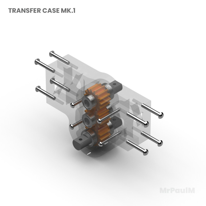 3D Printable Transfer case MK.1 by Pavel Mironov