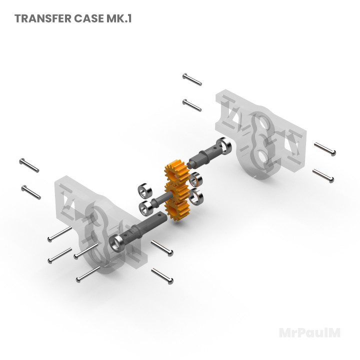3D Printable Transfer case MK.1 by Pavel Mironov