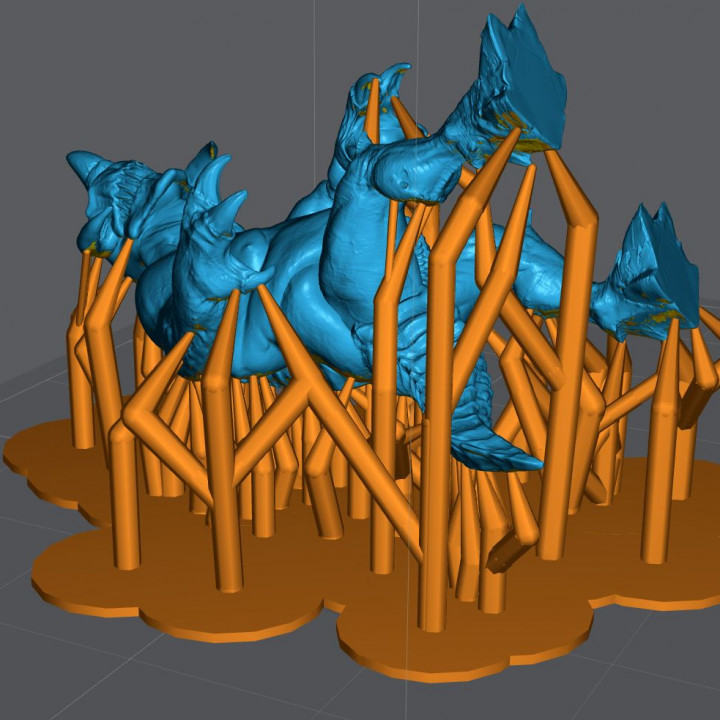 3D Printable Demon Brute B - PRE-SUPPORTED by ColossalMiniatures