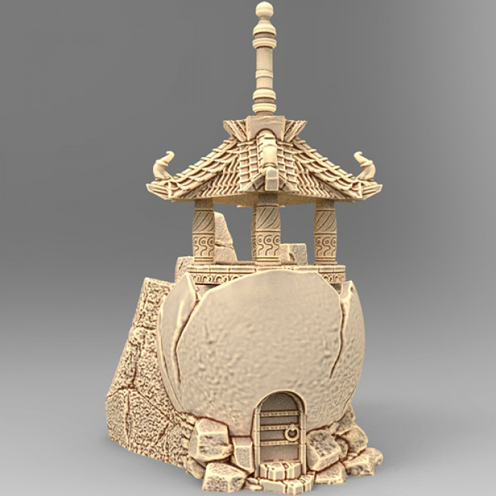 3D Printable Pan' Ku Monastery by Iain Lovecraft