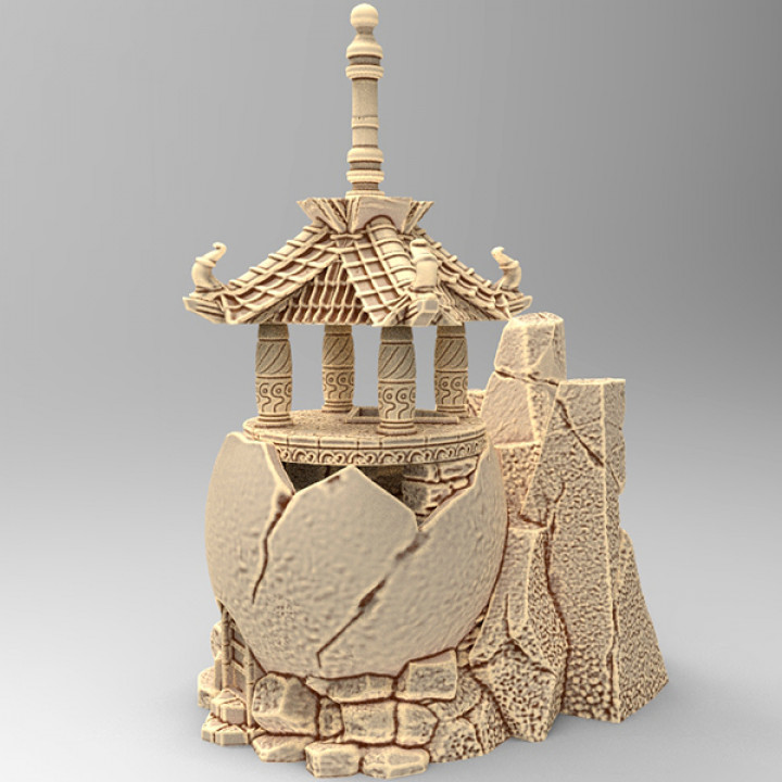 3D Printable Pan' Ku Monastery by Iain Lovecraft