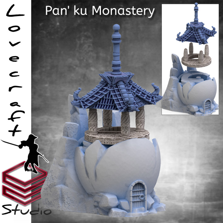 3D Printable Pan' Ku Monastery by Iain Lovecraft