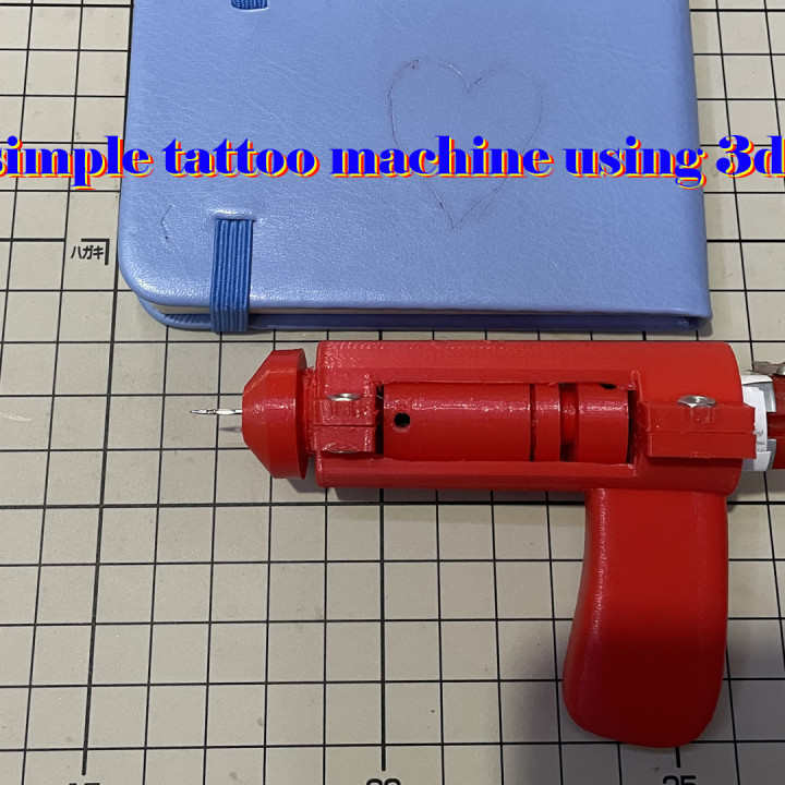 3D Printable Simple tattoo machine by Henry Wang