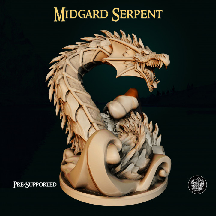 3D Printable Midgard Serpent by The Master Forge