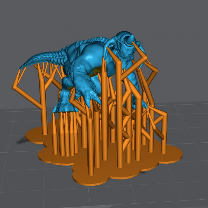 3D Printable Demon Brute C - PRE-SUPPORTED by ColossalMiniatures