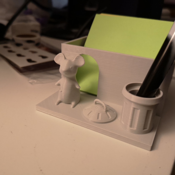 3D Print of Mouse Post-it holder by toggan
