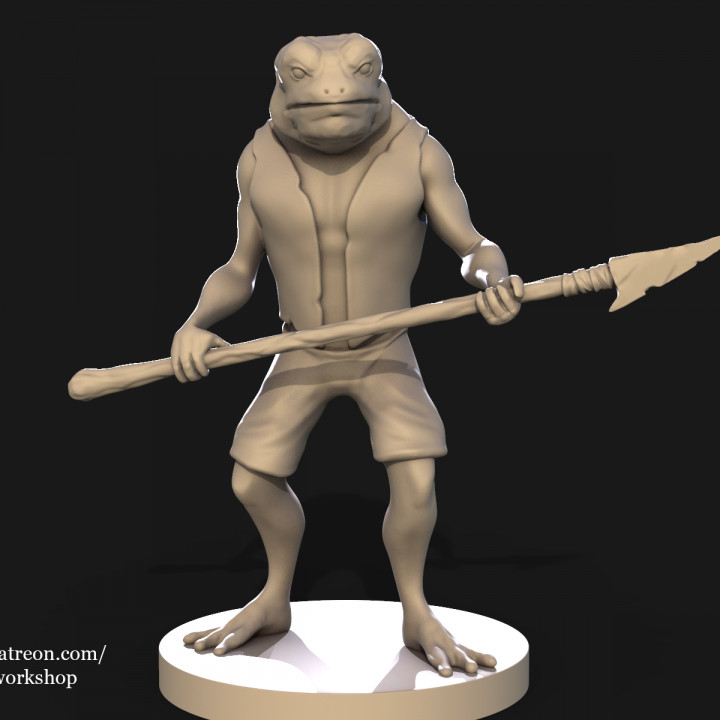 3D Printable Frog Warrior by WarehouseWorkshop