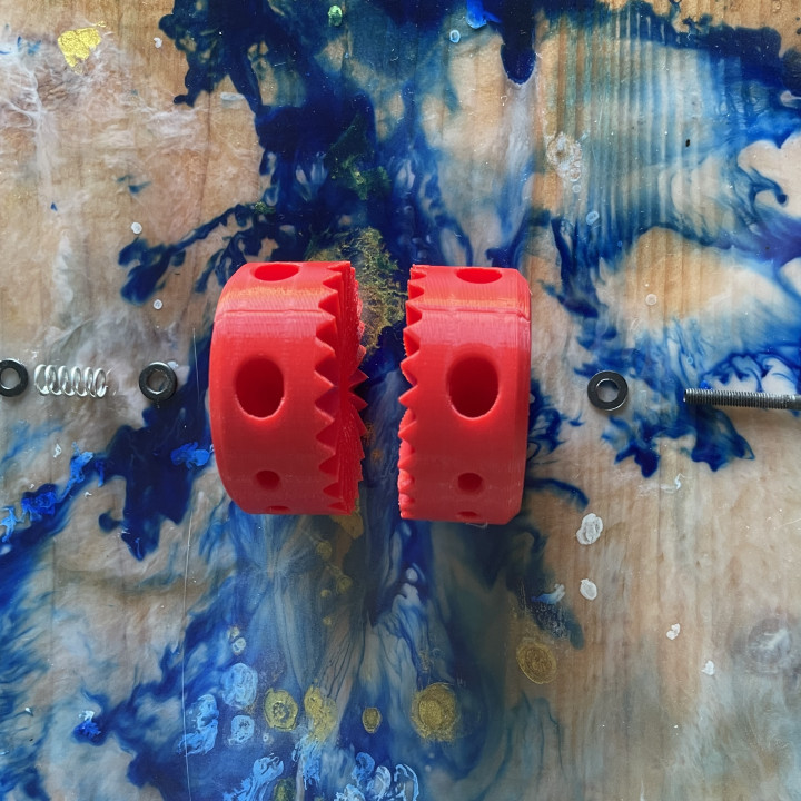 3D Printable Hirth Gear Coupling by Curtis Yun