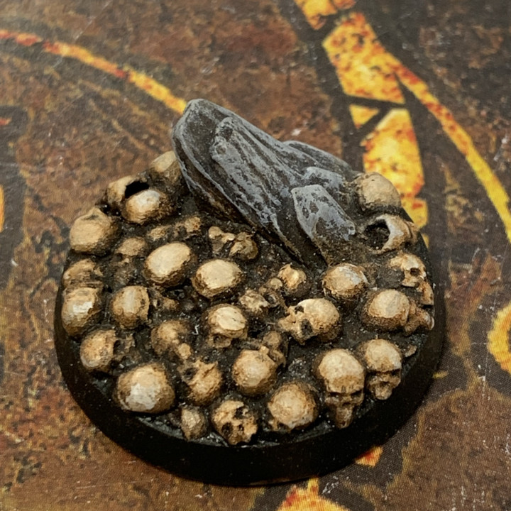 3D Printable LegendGames 32mm Skull Bases x5 by Legend Games