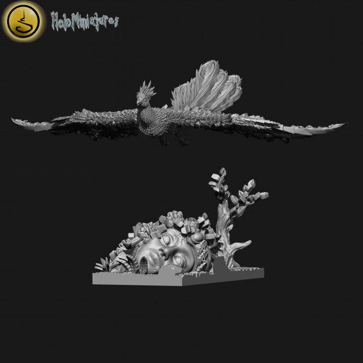 3D Printable High elves Phoenix (elf) by HoloMiniatures