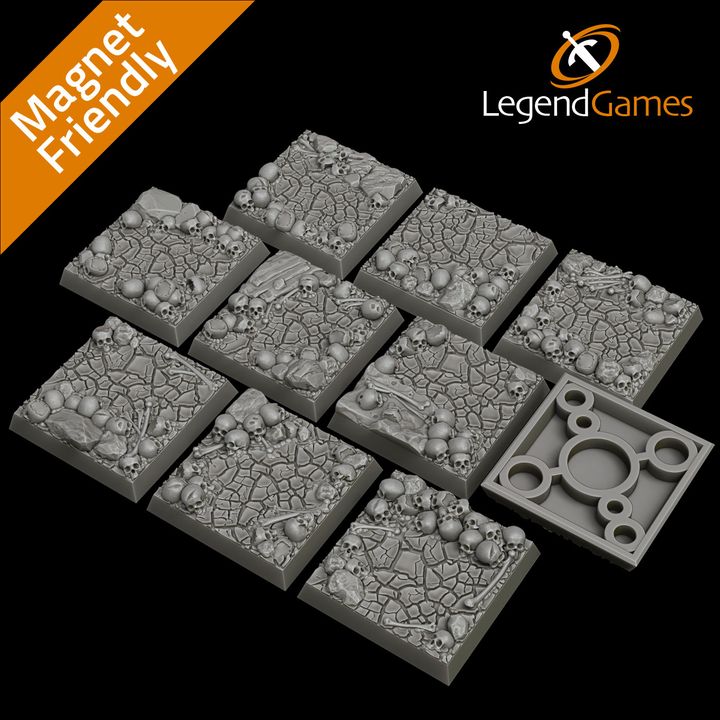 3D Printable LegendGames Complete Skull Base Collection - ALL our Skull ...