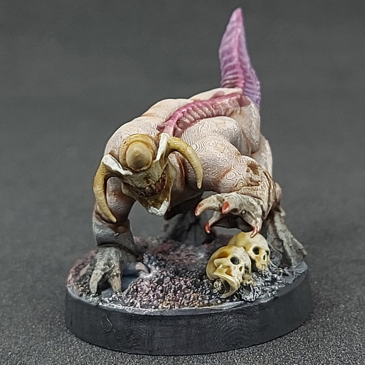 3D Printable Demon Brute E - PRE-SUPPORTED by ColossalMiniatures