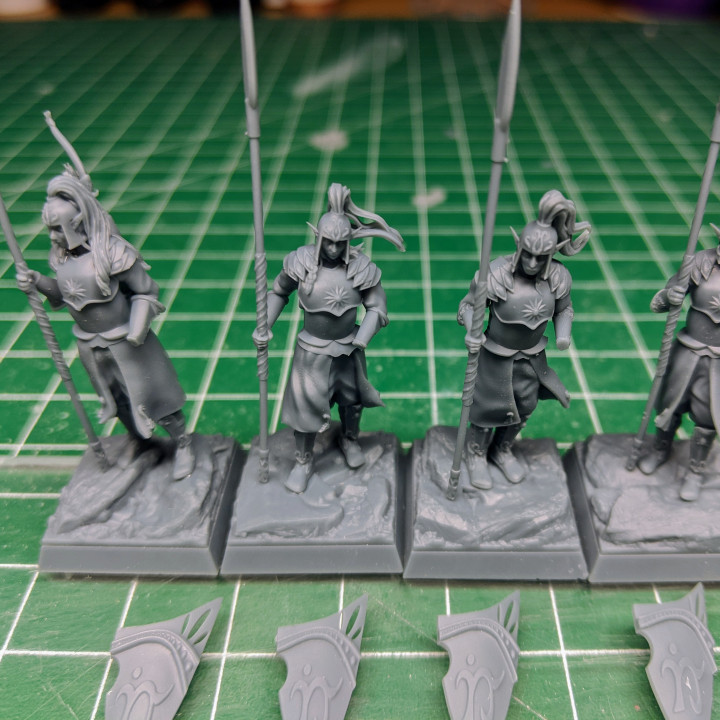3D Print of High elves citizen spears and sea guard unit (elf) by ...