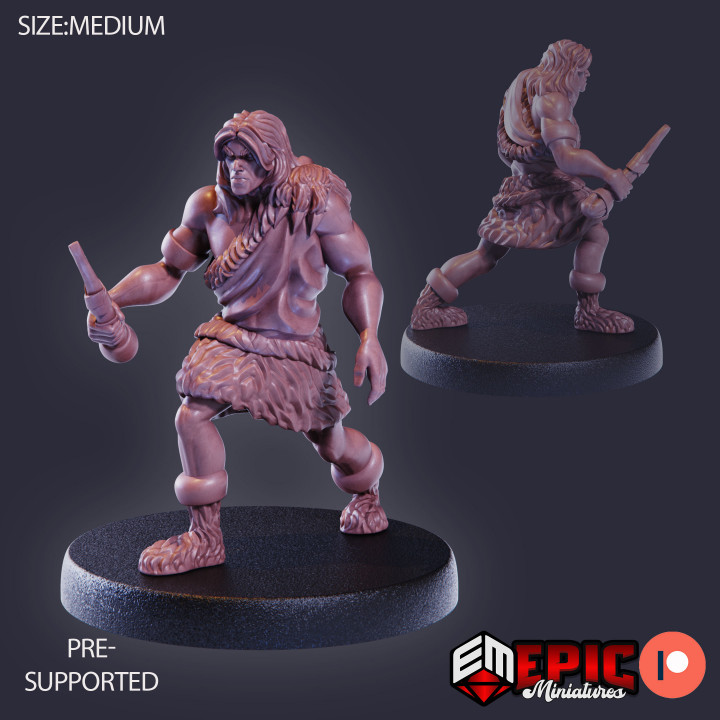 3D Printable Caveman Set / Ancient Cave Human / Ancestor of Man ...