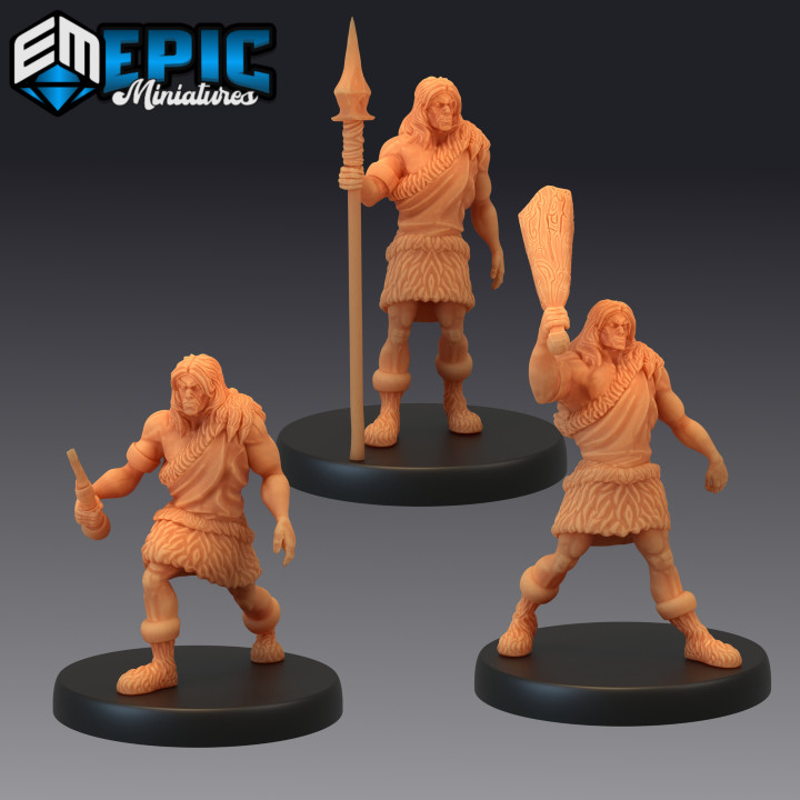 3D Printable Caveman Set / Ancient Cave Human / Ancestor of Man ...