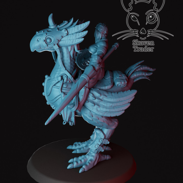 3D Printable Corvi and Corvi rider by RatMan Forge