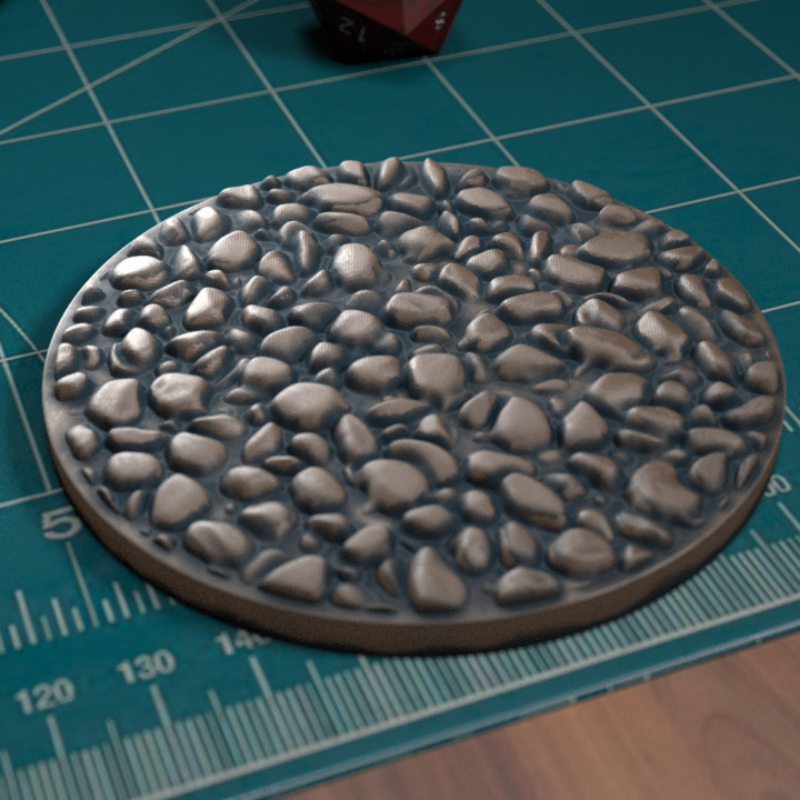 3D Printable Cobble Base Toppers by TytanTroll Miniatures