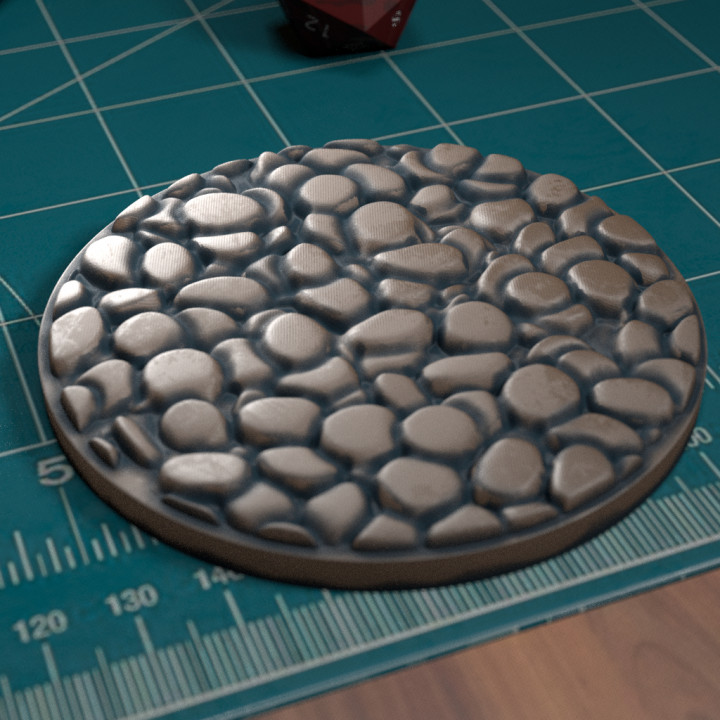 3D Printable Cobble Base Toppers by TytanTroll Miniatures