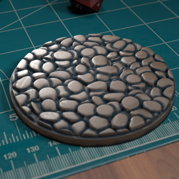 3D Printable Cobble Base Toppers by TytanTroll Miniatures