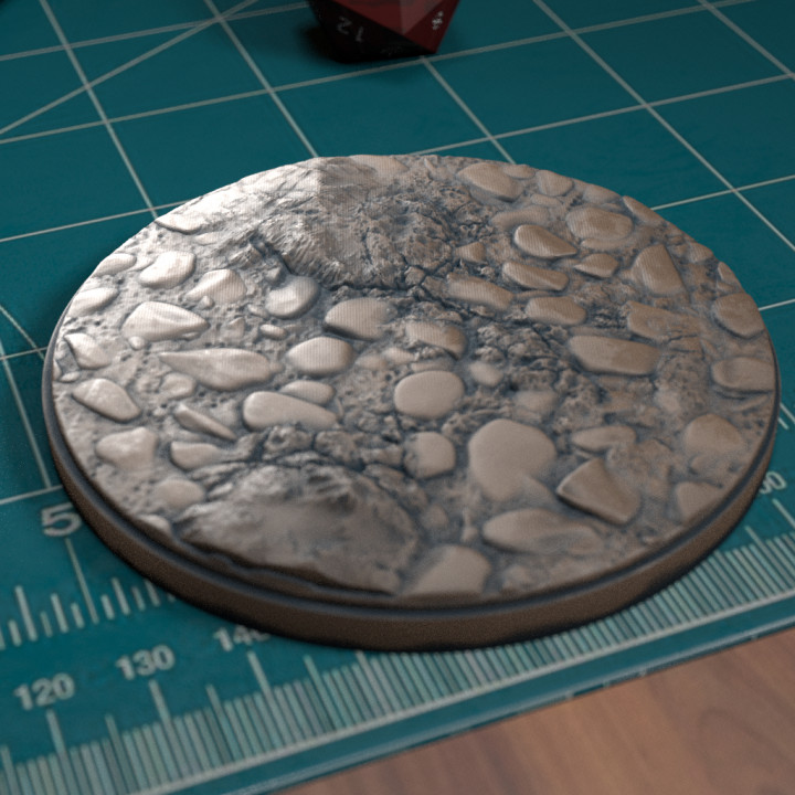 3D Printable Cobble Base Toppers by TytanTroll Miniatures