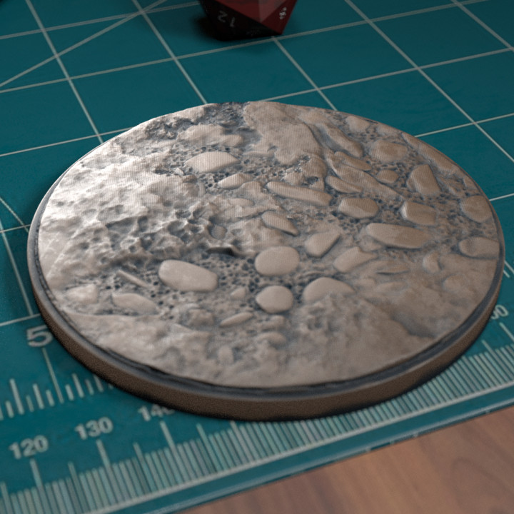 3D Printable Cobble Base Toppers by TytanTroll Miniatures