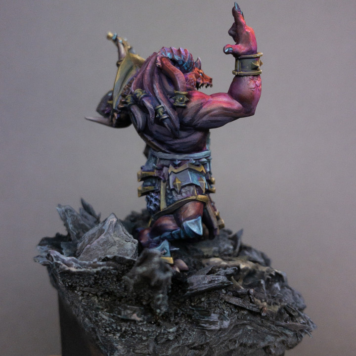 3D Printable Diox, the Metal Bard Dragonborn (Modular Options) by Bite ...