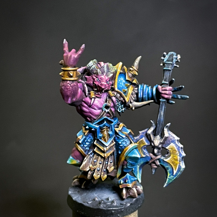 3D Print of Diox, the Metal Bard Dragonborn (Modular Options) by ...