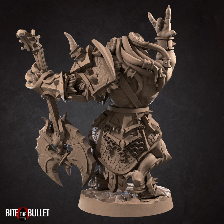 3D Printable Diox, the Metal Bard Dragonborn (Modular Options) by Bite ...