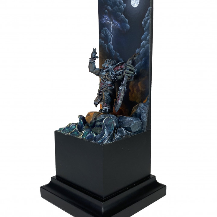 3D Printable Diox, the Metal Bard Dragonborn (Modular Options) by Bite ...