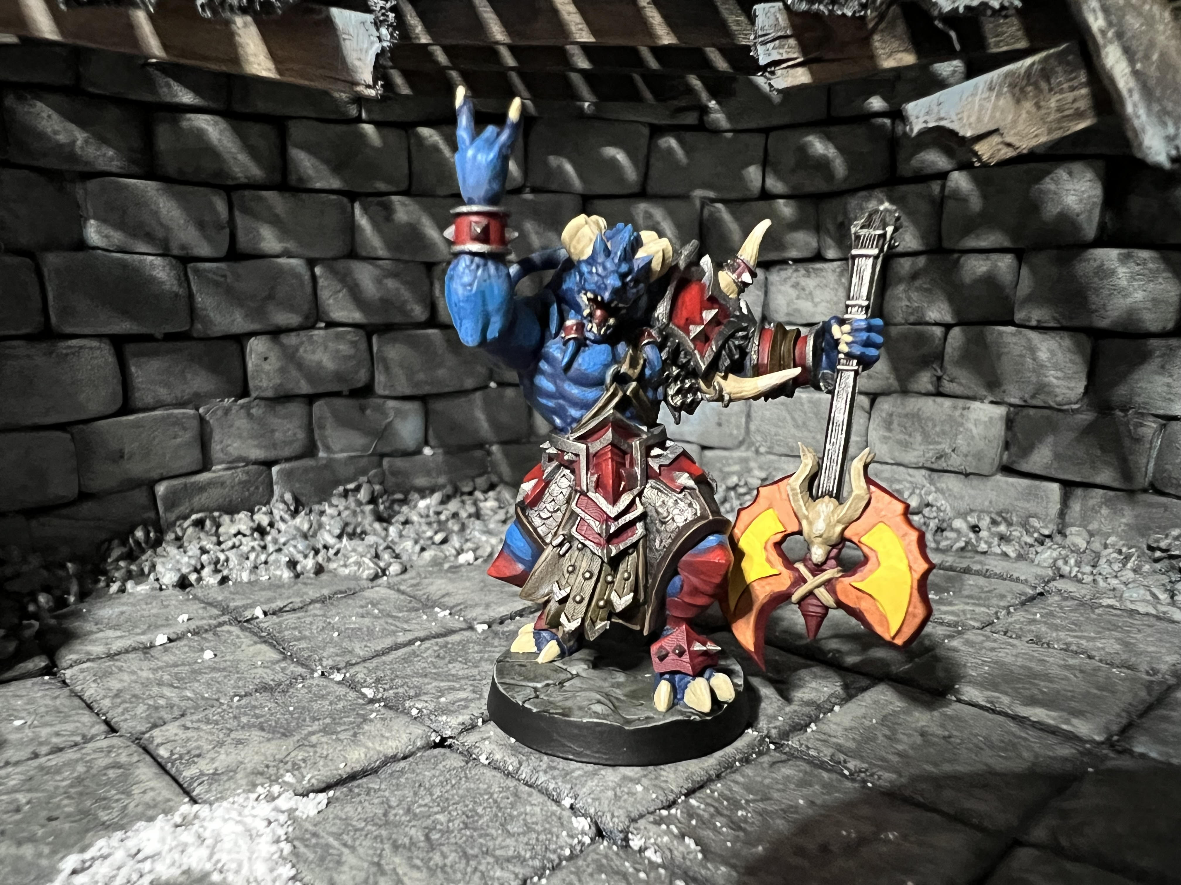 3D Printable Diox, the Metal Bard Dragonborn (Modular Options) by Bite ...