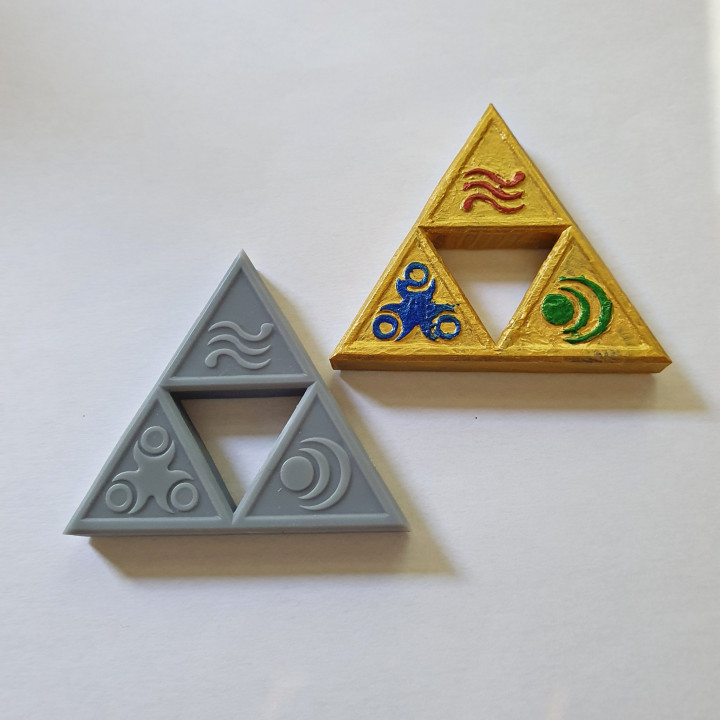 3D Printable Zelda Triforce - The Golden Power by Pack-a-Punch