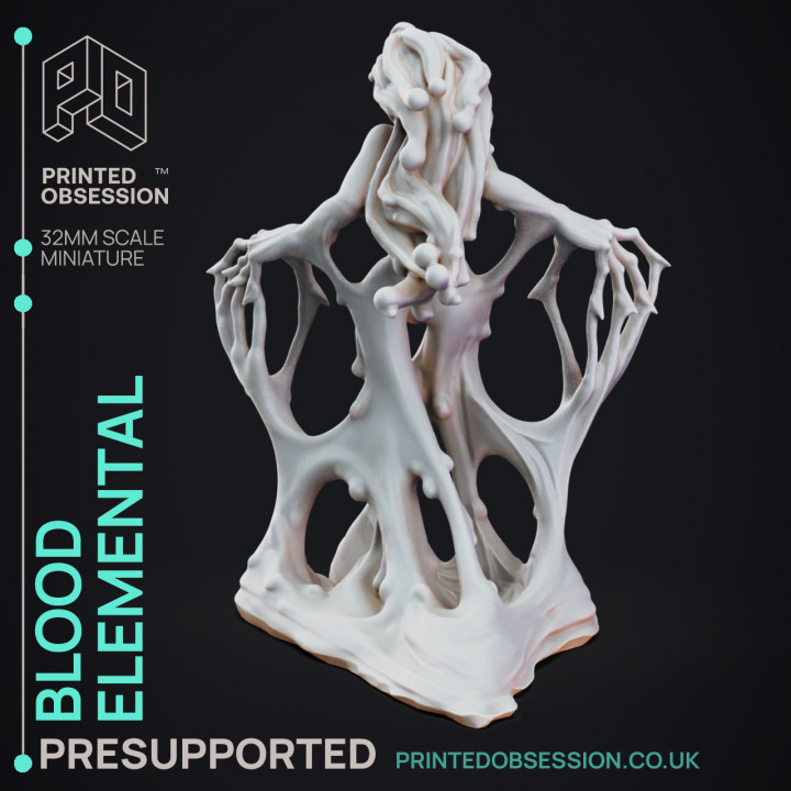 3D Printable Blood Elemental - The Mists of Change - PRESUPPORTED ...