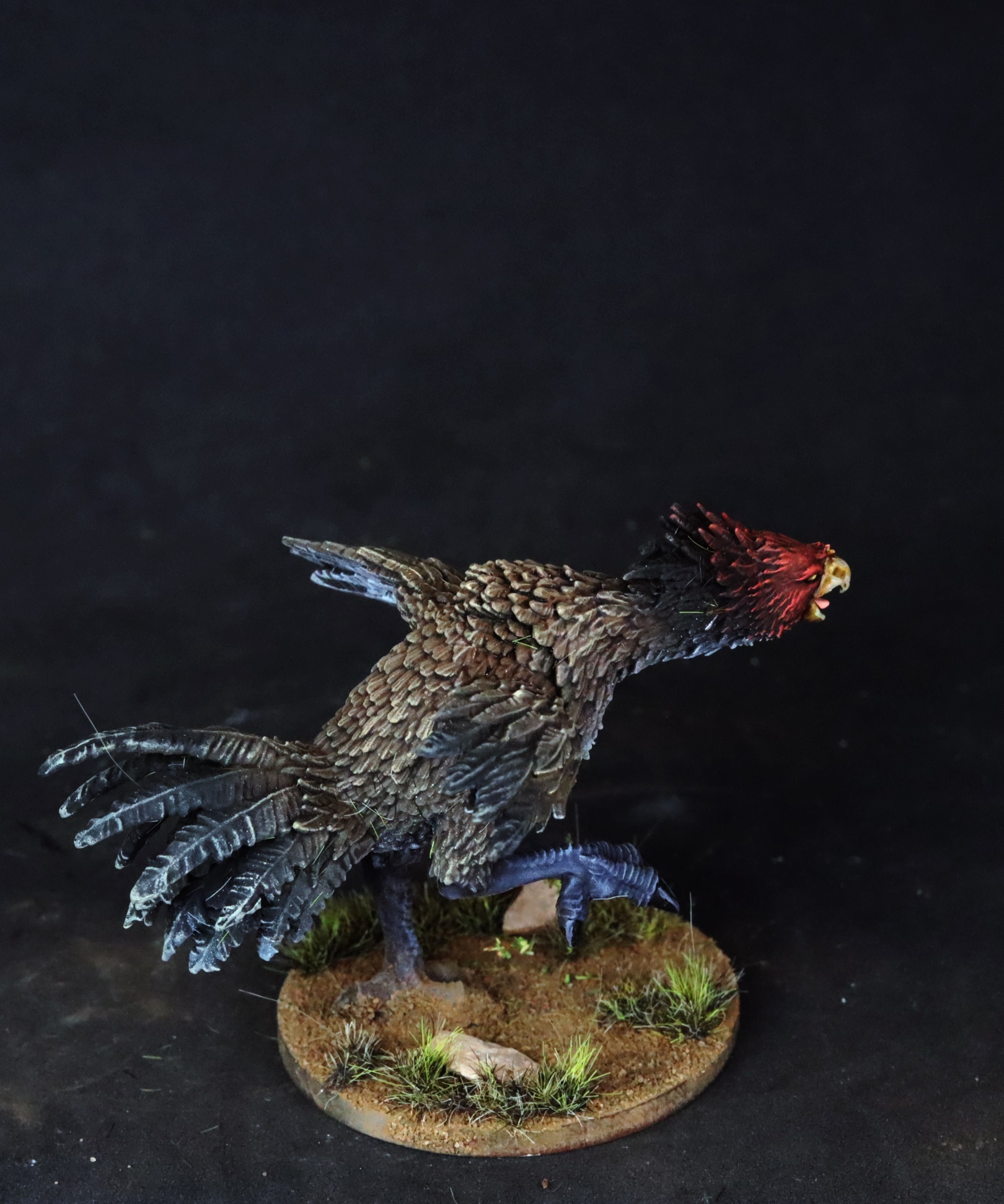 3D Printable Terror Bird Attacking / Large Feathered Raptor / Ancient ...