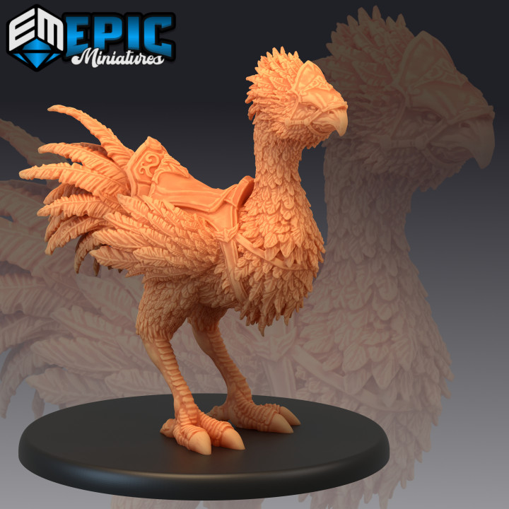 3D Printable Terror Bird Mount / Large Feathered Raptor / Ancient Giant ...