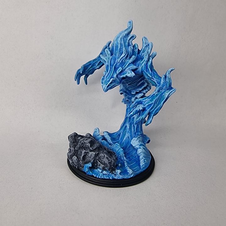 3D Print of Water Elemental Prime / Ancient Giant Wave / Ocean Element ...